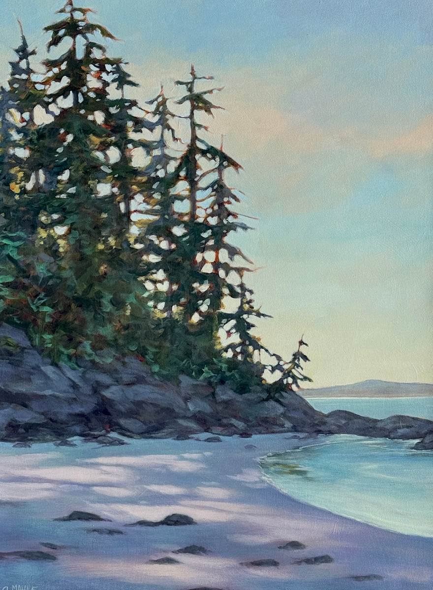 Beach in Shadow (Original) – Salish Sea Market (Bowser)